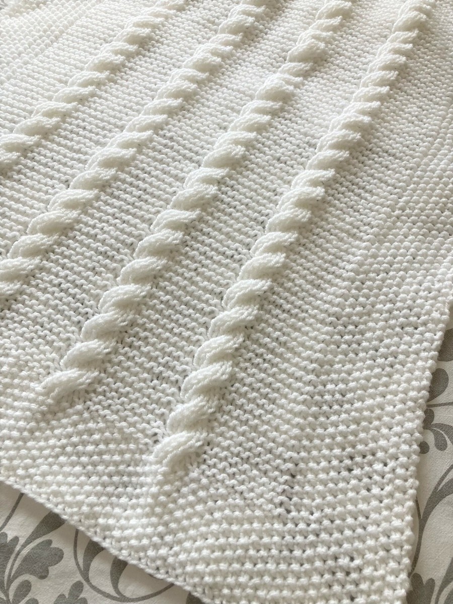 Cable Knit Blanket Pattern For Beginners Braided Cable Baby Blanket