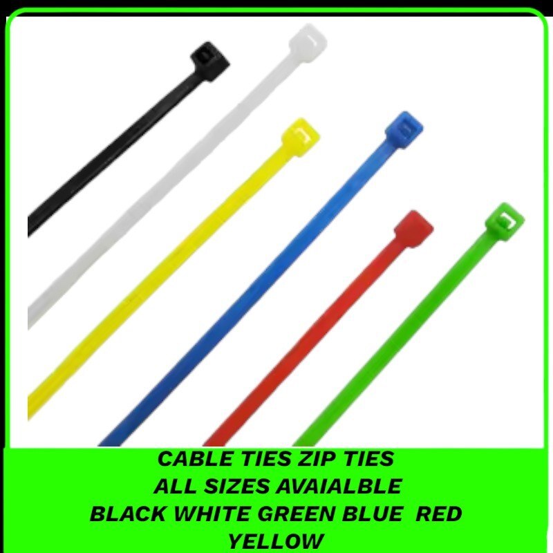 CABLE TIES ZIP TIES ALL SIZES SHORT LONG HEAVY DUTY THICK THIN | eBay UK