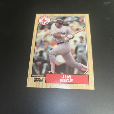 1987 Topps Jim Rice Baseball Card #480 Boston Red Sox | eBay