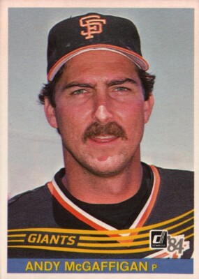 1984 Donruss Baseball #309 - Andy McGaffigan - San Francisco Giants 84 ...