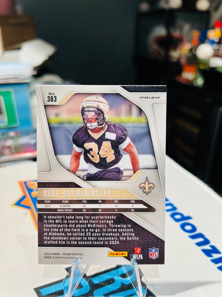 2024 Panini Prizm Kool-Aid McKinstry Orange Disco RC #363 NEW ORLEANS ...
