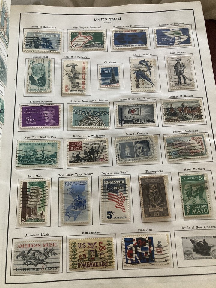 Senior Statesman Stamp Album by H. E. Harris, World, Stamps 1870's-On ...