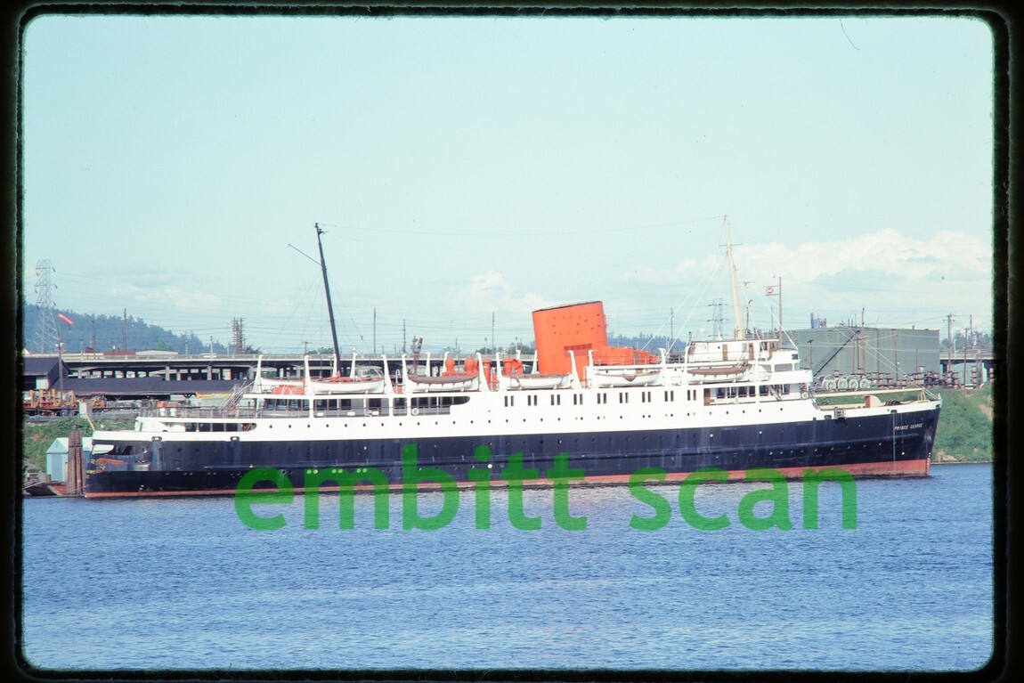 Original Slide, Former CNR Canadian National Liner SS Prince George ...