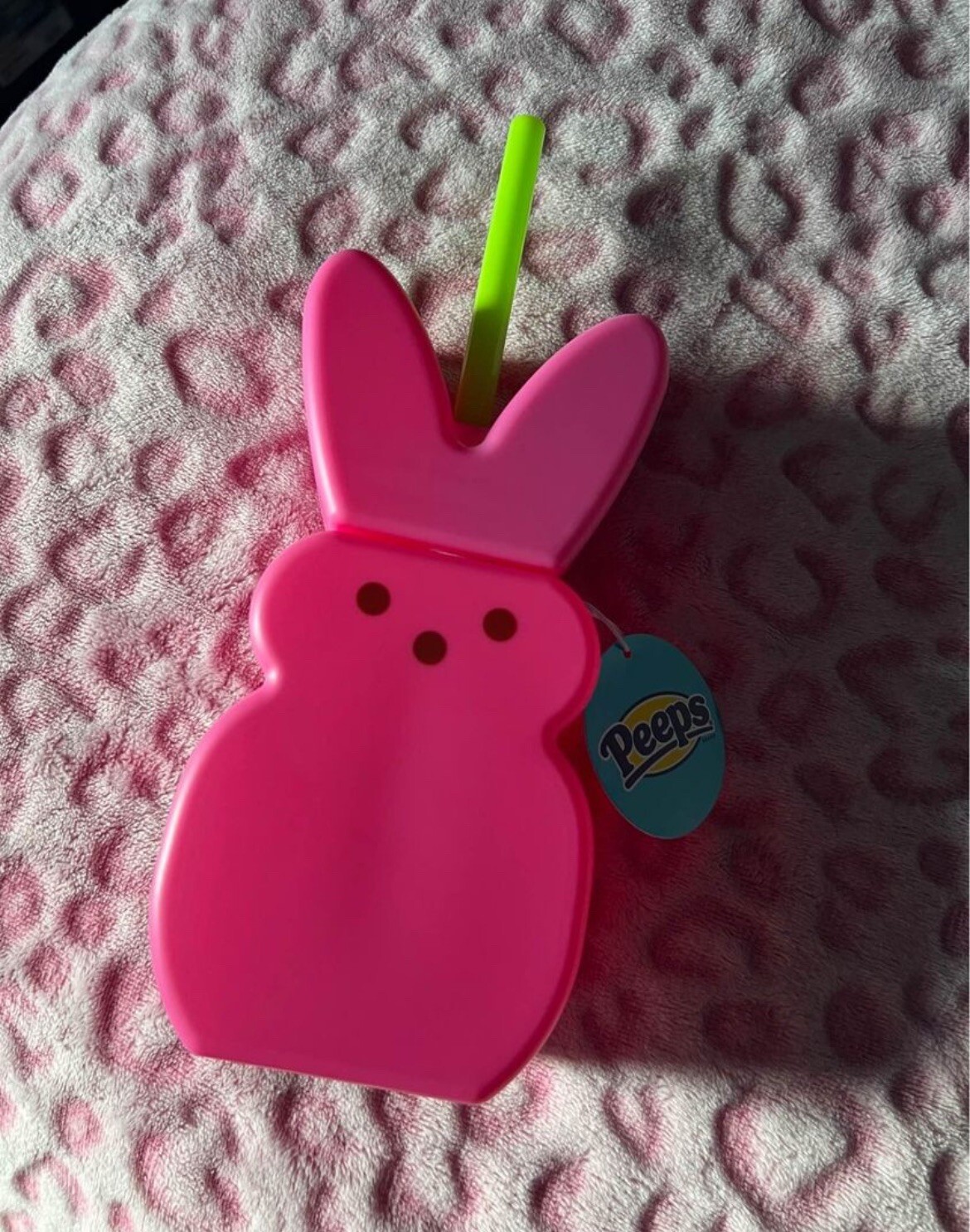 Zak Easter Blue Peeps Plastic Tumbler 2 Piece Drinking Cup 7 .5" No ...