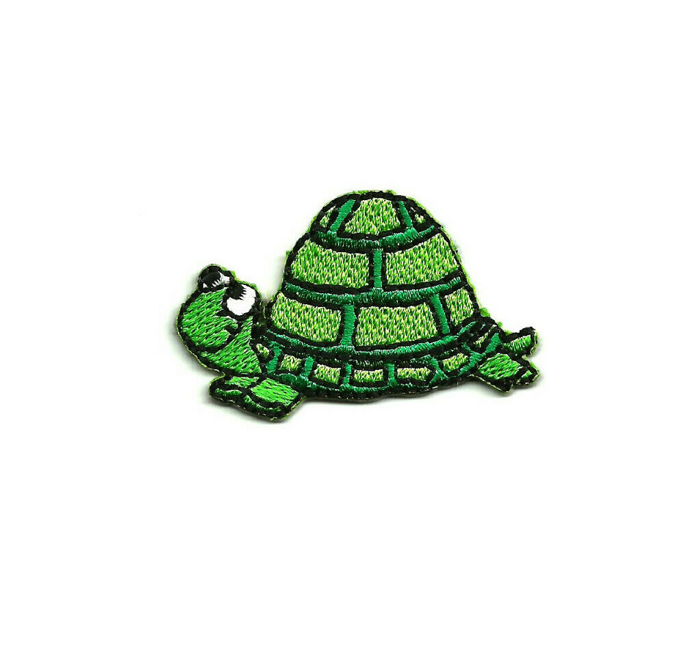Turtle - Reptile - Childrens Design - Baby - Embroidered Iron On Patch ...