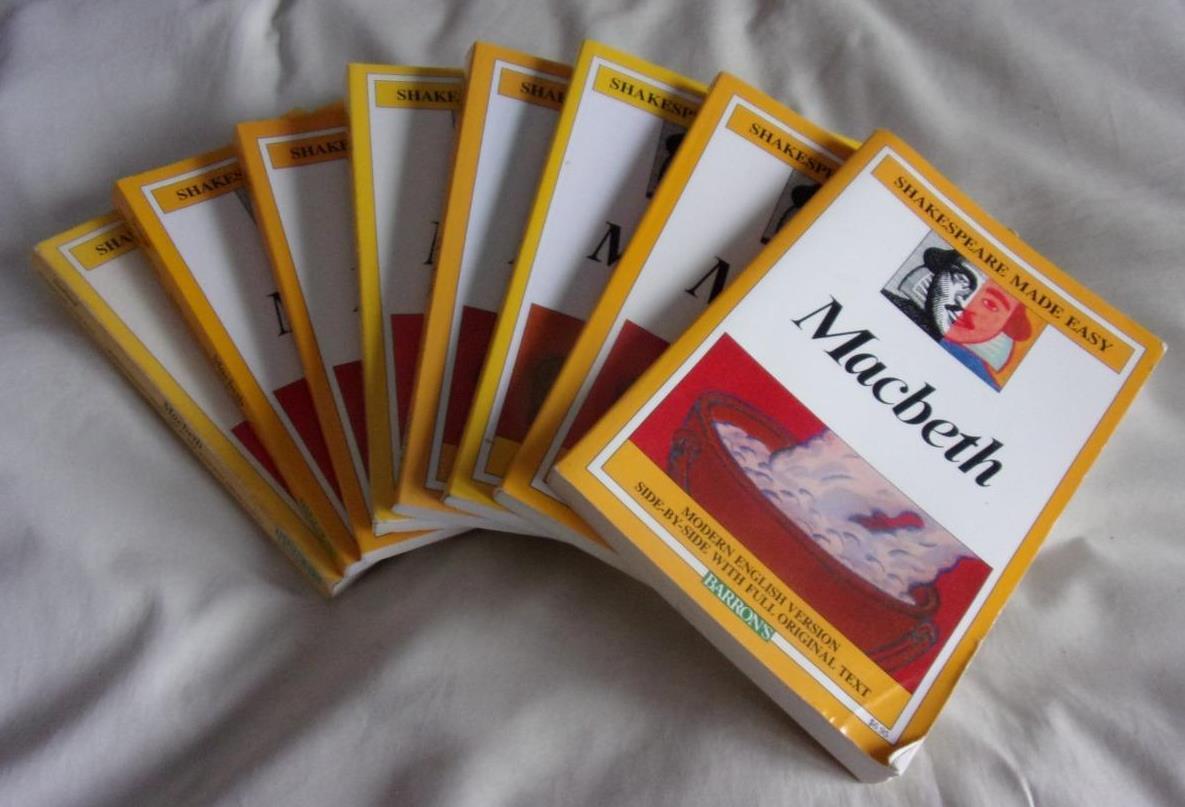 Guided Reading: Set of 8 Shakespeare Macbeth + Cliff Notes + Manga ...