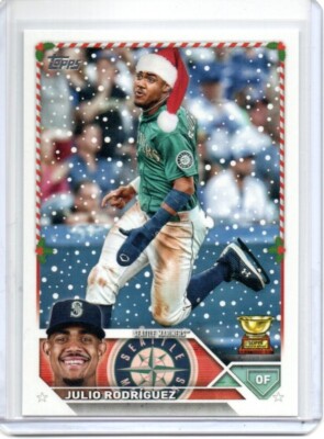 2023 Topps Holiday Julio Rodriguez SP Hat Code 514 Mariners #H26 | eBay