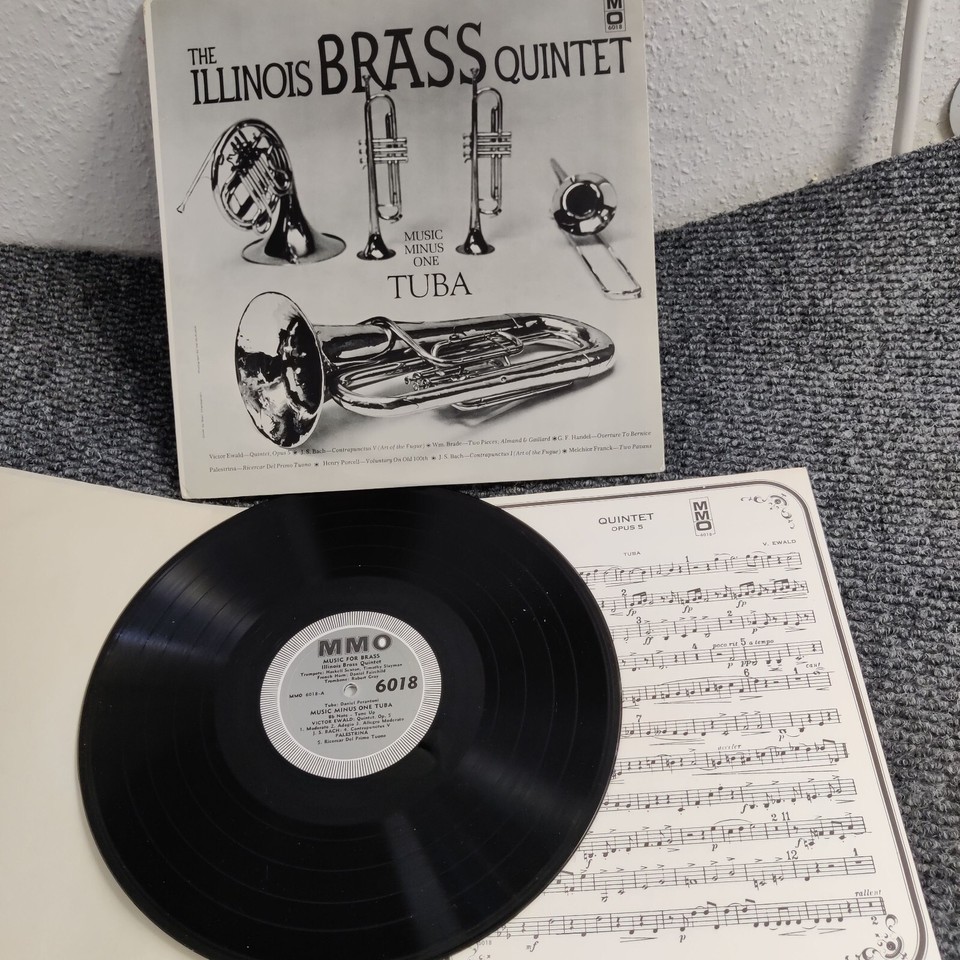 Illinois Brass Quintet - TUBA LP orig 1969 NM/EX Music Minus One ...