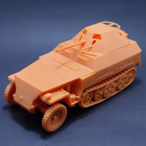 3D Printed 1/72/87/144 German KFZ250/9 Half-Track Armored Vehicle Model ...