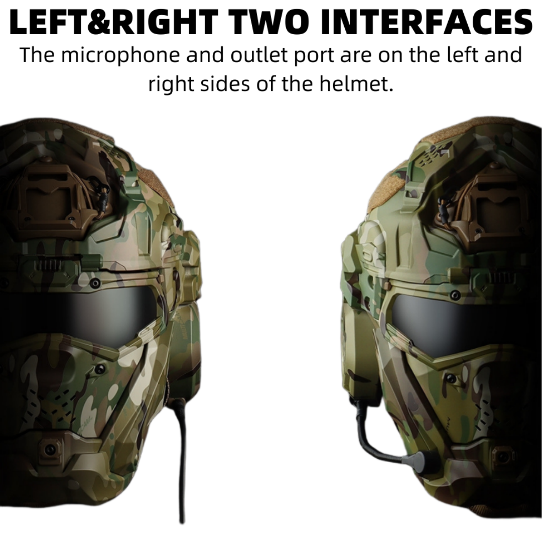 Tactical Assault Helmet II with Mask Headset Anti-Fog Fan NV Stand ...
