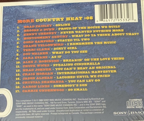 MORE COUNTRY HEAT 2008~~~RARE~~~CD~~~VARIOUS ARTISTS~~~NEW SEALED ...