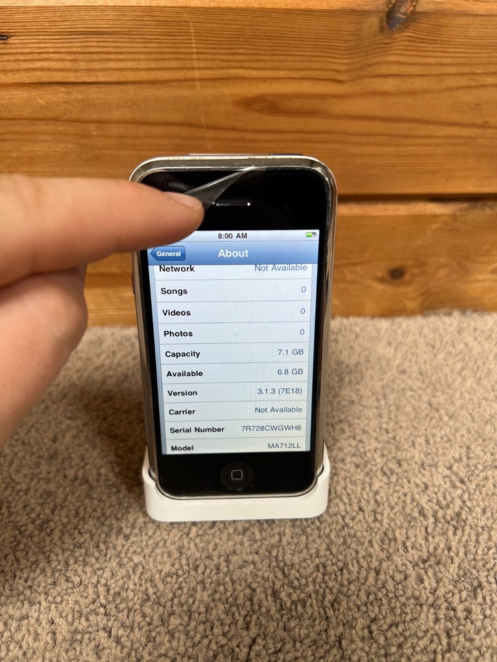 Apple iPhone 1st Generation - 8GB - AT&T - Week 28 - New Display - Read Desc | eBay UK
