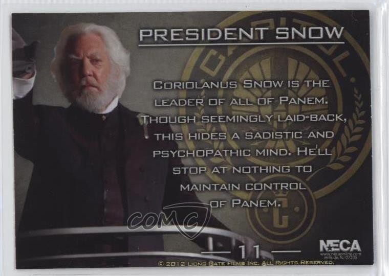 2012 NECA The Hunger Games President Snow #11 15ze | eBay