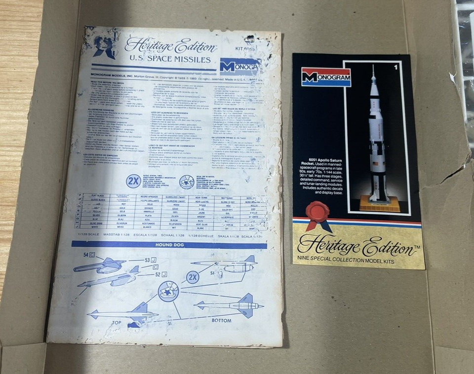 US Space Missiles - Monogram Heritage Edition - 1/128 Scale Unassembled ...