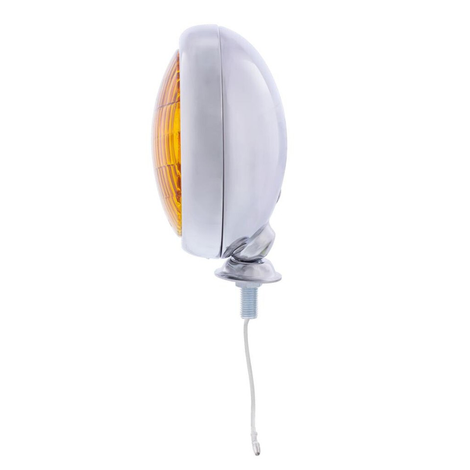 Vintage Style Amber Round 5" 12 Volt 12V H3 35W Fog Lamp Light ...