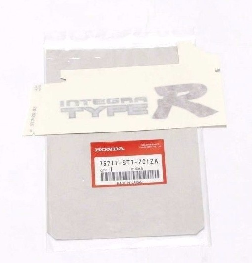 JDM OEM Type-R Honda Integra Acura Emblem Sticker Decal REAR 75717-ST7 ...