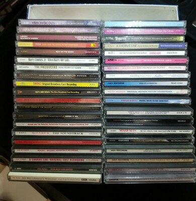 41 Musical Soundtrack Broadway Cast Recordings Lot Price Disney ...