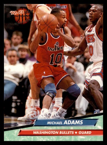 1992-93 Ultra Michael Adams #184 Washington Bullets | eBay
