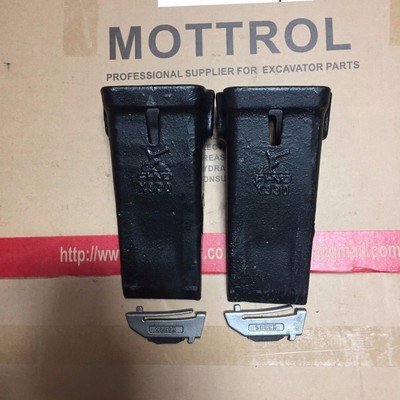 2 SET X330 Bucket Teeth W/ K330S Spring Flex Pin Skid Steer Backhoe ...