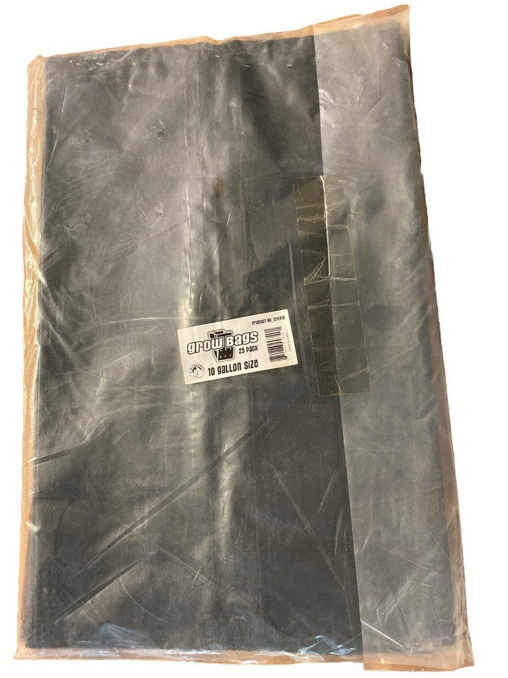 25 pack: GRO PRO-Black Plastic Grow Bags-- 10 gal. 6 mil. | eBay