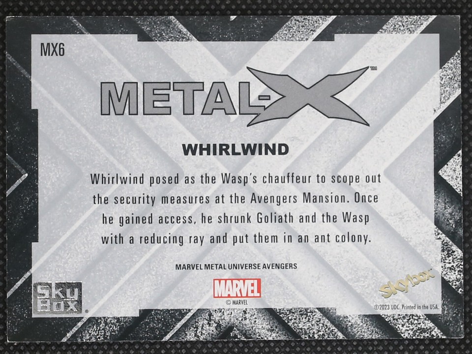 2024 Marvel Metal Universe Avengers Metal-X #6 WHIRL WIND 1:144 | eBay