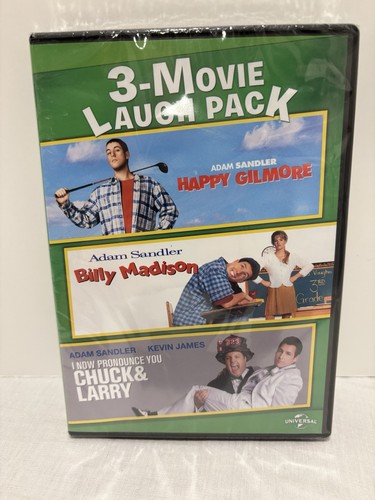 Adam Sandler 3-Movie DVD Happy Gilmore Billy Madison Chuck & Larry ...
