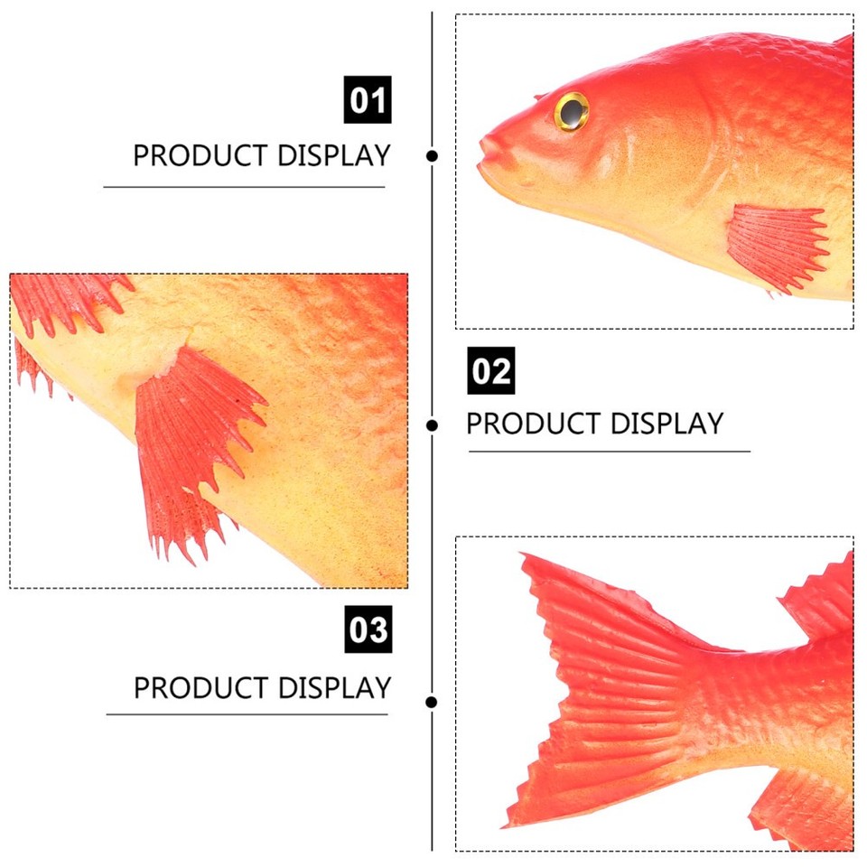 Artificial Carp Figurine Decorative Fish Model Realistic Fish Ornament ...