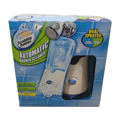 Scrubbing Bubbles Automatic Shower Cleaner w/Booster + Dual Sprayer ...