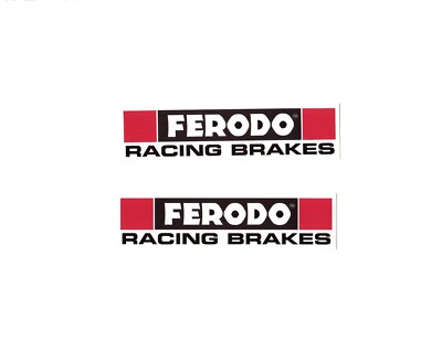 Vintage Sticker Set Of 2 Ferodo Brakes Vinyl Motorcycle Motocross ...