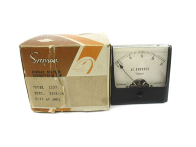 SIMPSON 1257 0-25A NSMP | eBay