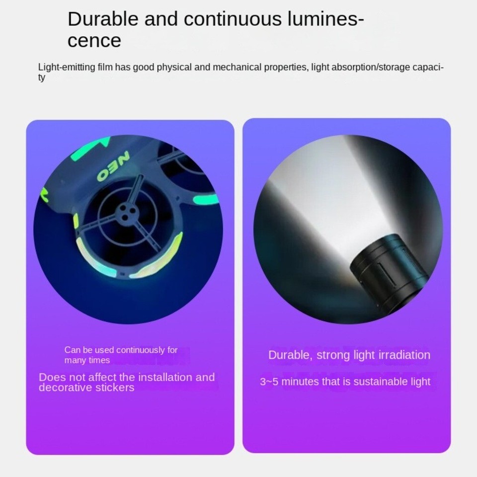 Multiple Color Luminous Stickers PVC Glowing Film Marking Sticker for ...