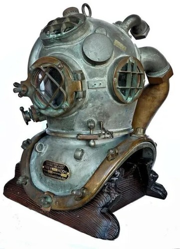 Copper and Brass 1972 Diving Equipment & Supply Co. Navy MK V Helium ...