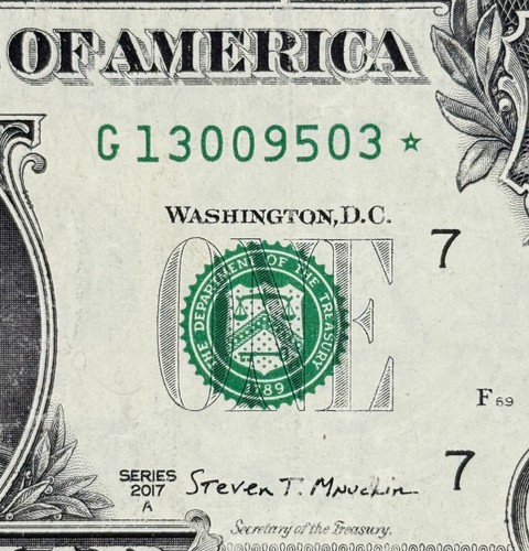 Rare Star Note 1.28M Run DC Print Triple (0s) Fancy Serial Number ...
