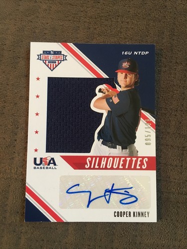 2020 Panini USA BASEBALL STARS & STRIPES COOPER KINNEY ROOKIE PATCH ...