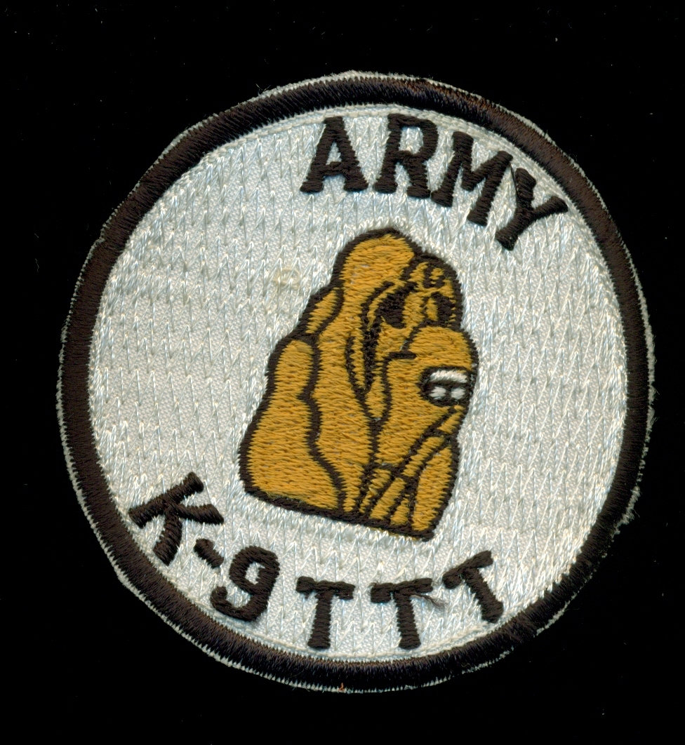 US Army K-9 TTT Blood Wounds Military Police MP Patch S-23 | eBay