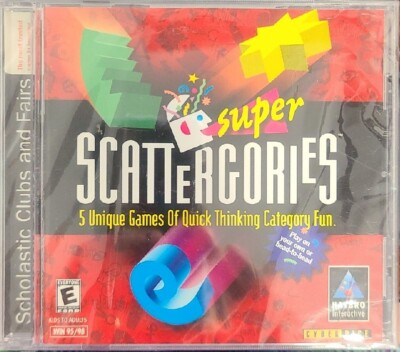 Super Scattergories 1999 Hasbro Interactive Scholastic CD-ROM Game New ...