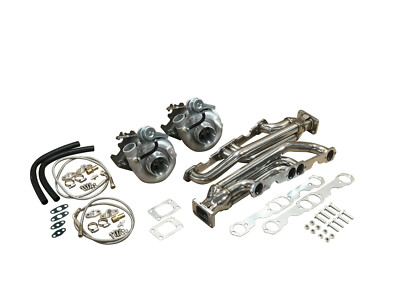 SBC FOR Chevy TWIN TURBO KIT 950HP 262-400 350 305 5.0 5.7 HOT PARTS 5 ...