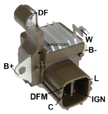 Régulateur pour alternateur Denso 104210-3090 / 104210-3091 / 104210 ...