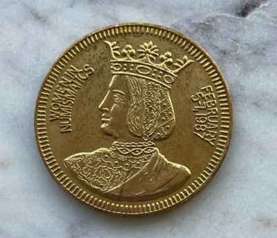1987 Numismatic Association of Southern California Brass Token Women in ...