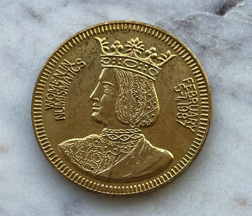 1987 Numismatic Association of Southern California Brass Token Women in ...