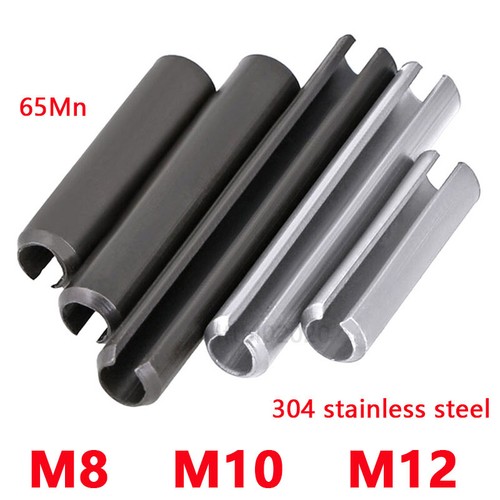 M8 M10 M12 A2 STAlNLESS STELL SLOTTED SPRING TENSION PINS ROLL PINS DIN ...