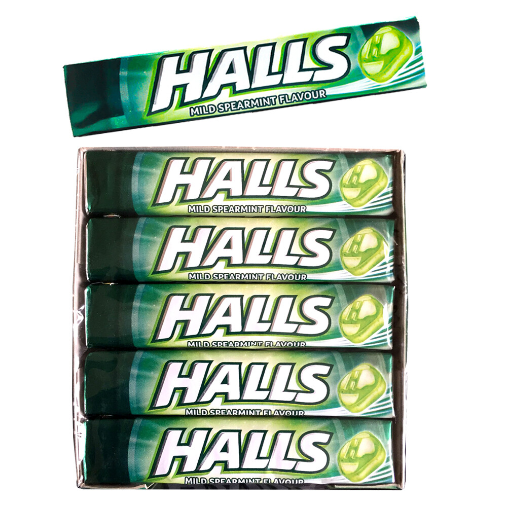HALLS SWEETS CHERRY MENTHOL, HONEY - LEMON, COOLWAVE, MILD SPEARMINT ...