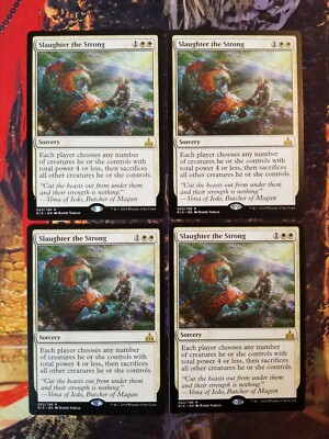 Slaughter The Strong 4x ** 50% Off $30+ ** Magic The Gathering MTG Card ...
