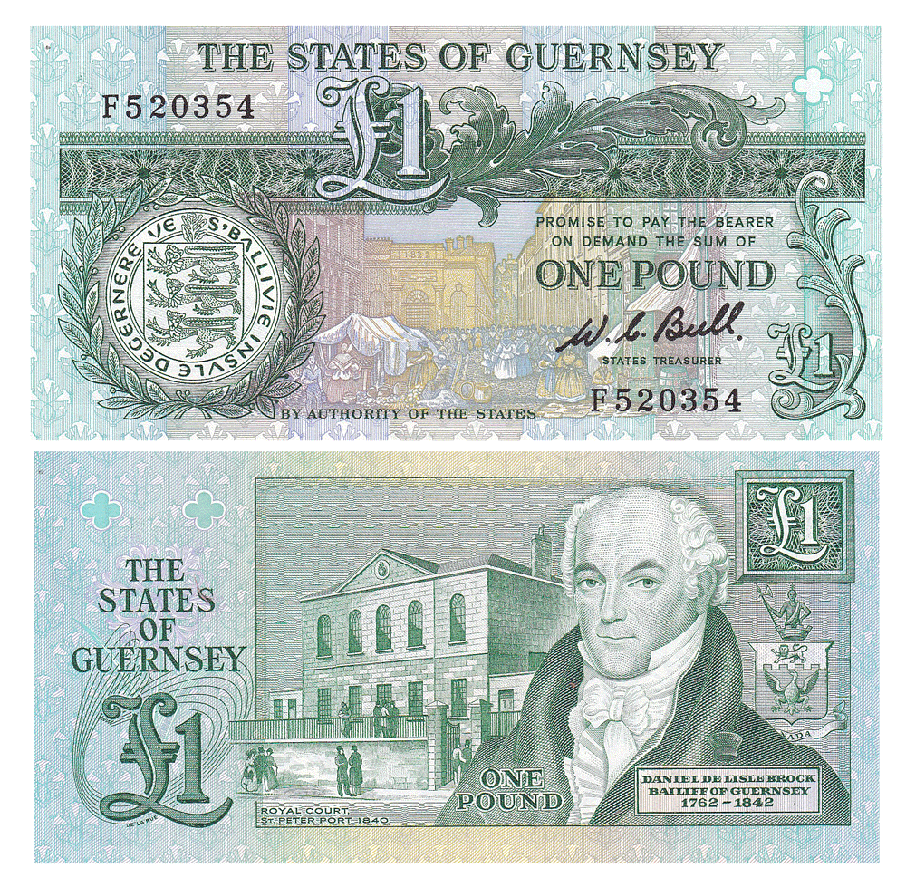 ND (1980-89) States Of Guernsey 1 Pound Note Pick# 48a Uncirculated | eBay