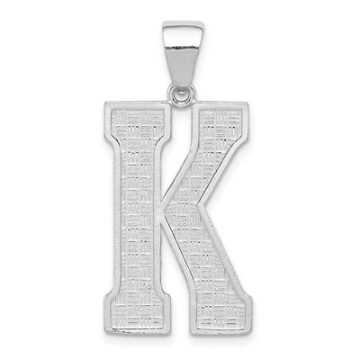 Sterling Silver Initial K Charm | eBay