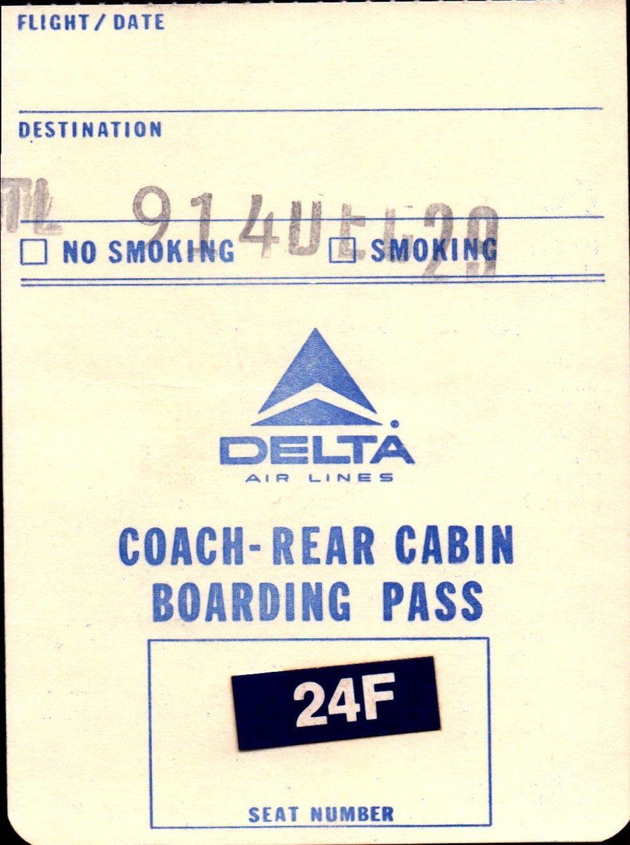 Delta Airlines Boarding Pass Real Flight Shop : Your First Source Of