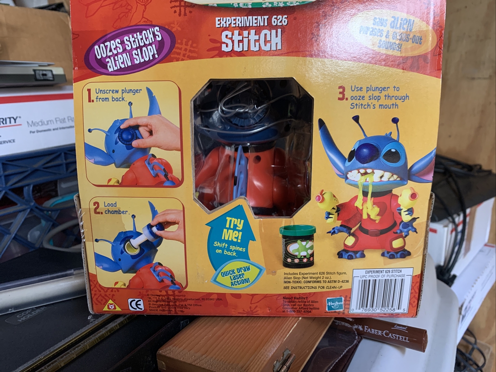 VERY RARE LILO & STITCH TALKING SPITTING SLIME EXPERIMENT 626 TOY NEVER ...