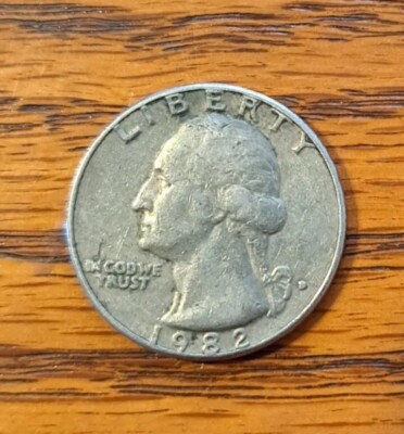 1982 D Washington Quarter Error Double Die "In God We Trust" - filled ...