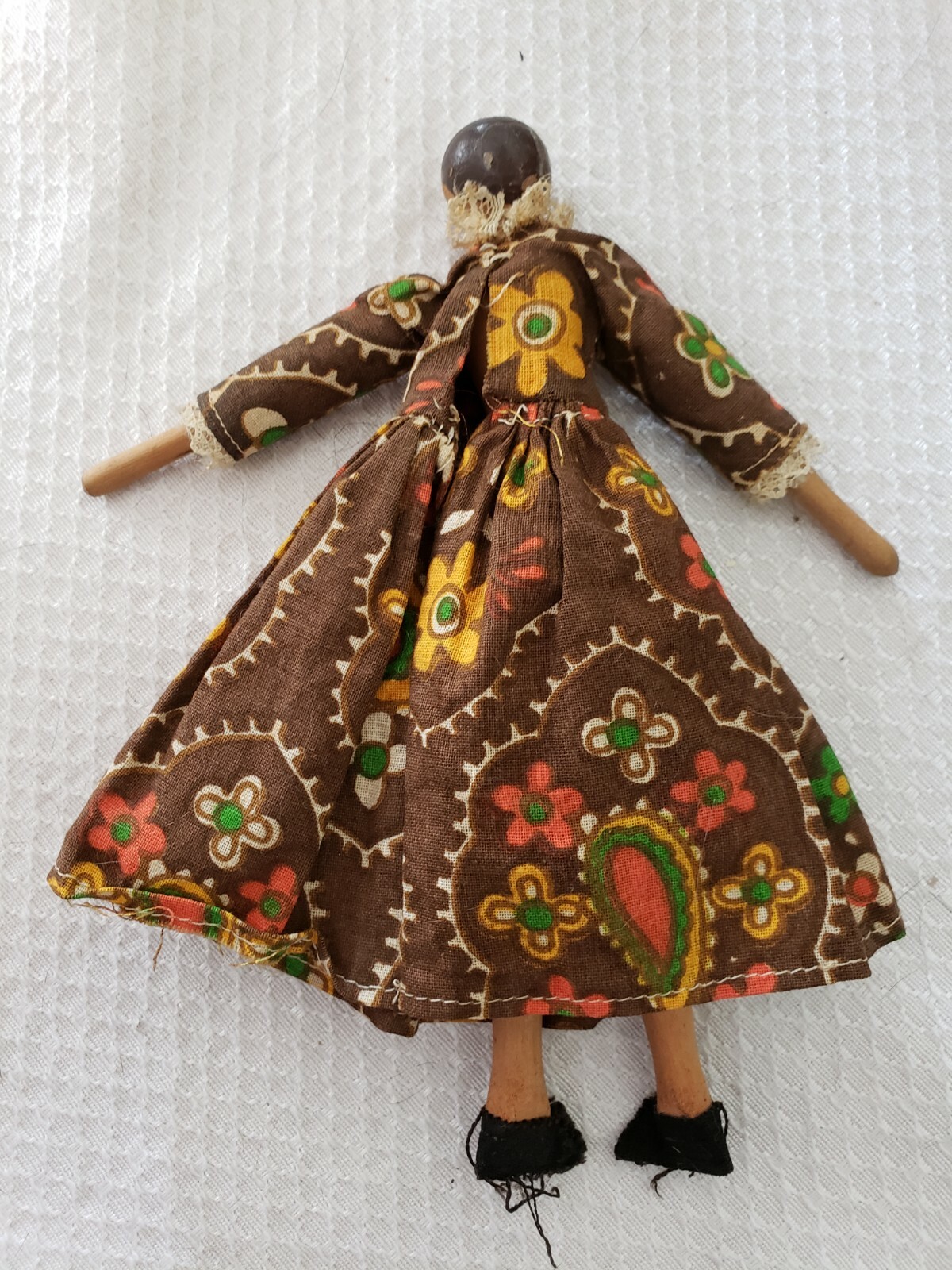 Shackman Reproduction Doll Wood Doll 7 1/2"h | eBay