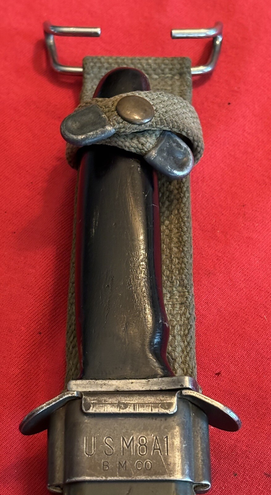 WW2 M3 BLADE CUSTOM FIGHTING KNIFE WITH USM8A1 SHEATH - UNIQUE WOOD ...